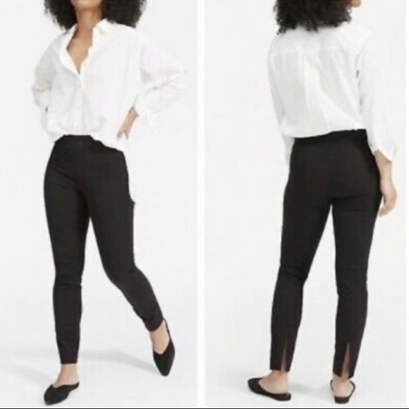 Everlane | Pants & Jumpsuits | Everlane Back Slit Black Slacks | Poshmark